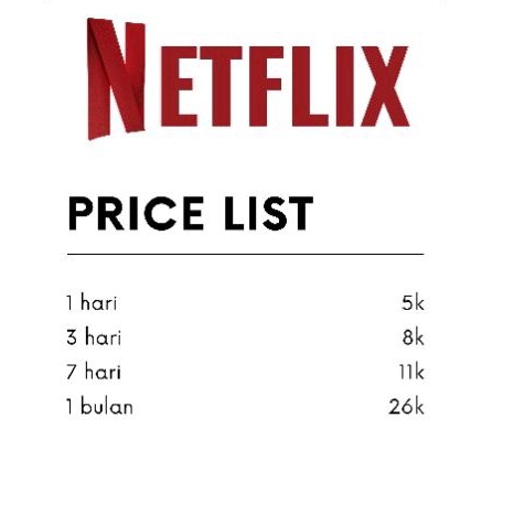 Harga Netflix 1 bulan Terbaru Okt 2024 |BigGo Indonesia