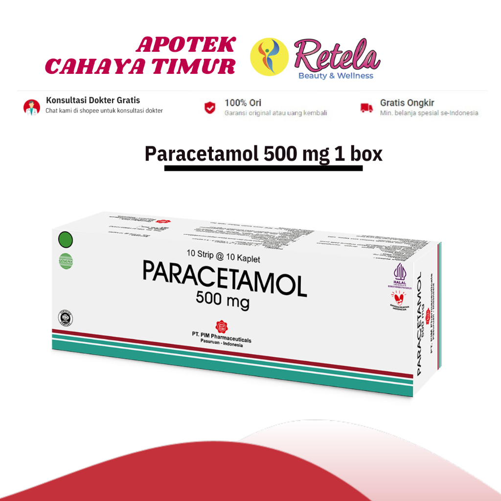 Harga paracetamol 500mg 1box Terbaru Agt 2025 | BigGo Indonesia