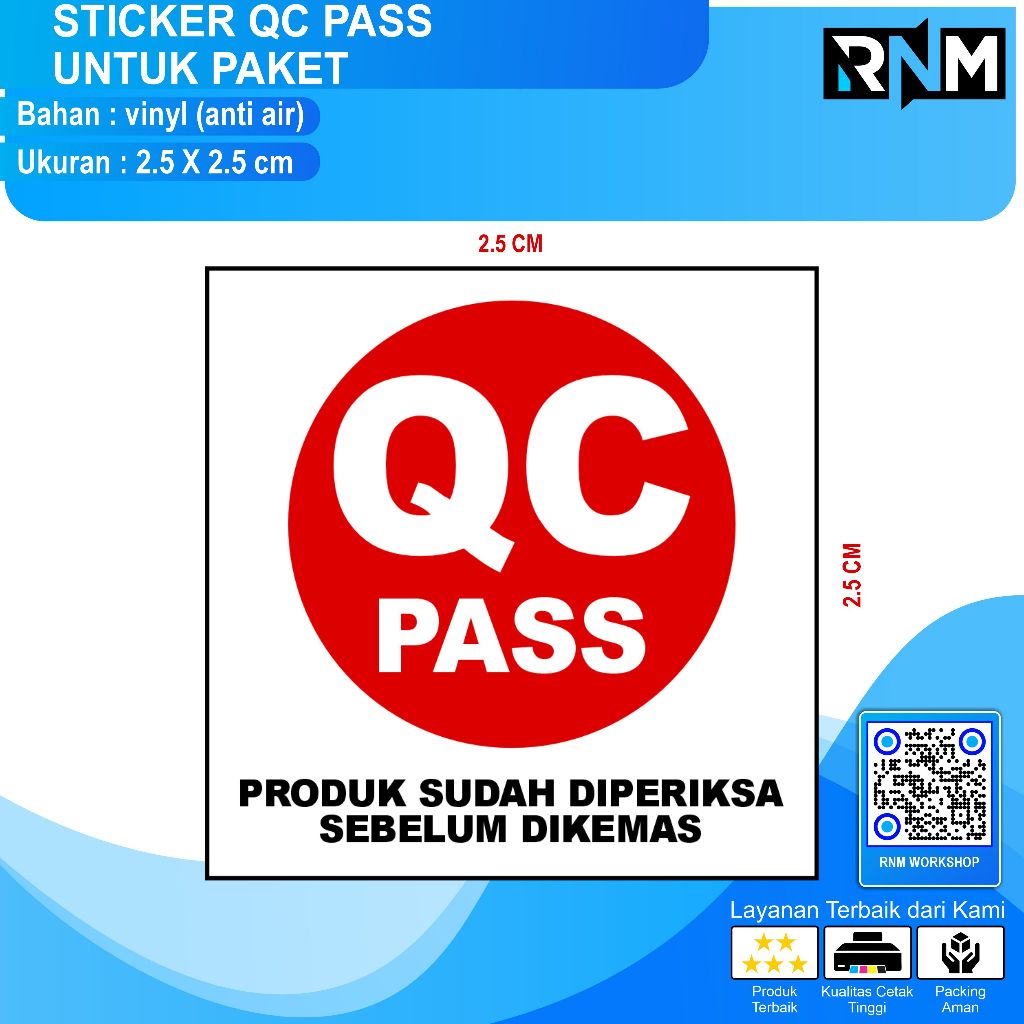 Harga qc pass sticker Terbaru Des 2025 | BigGo Indonesia