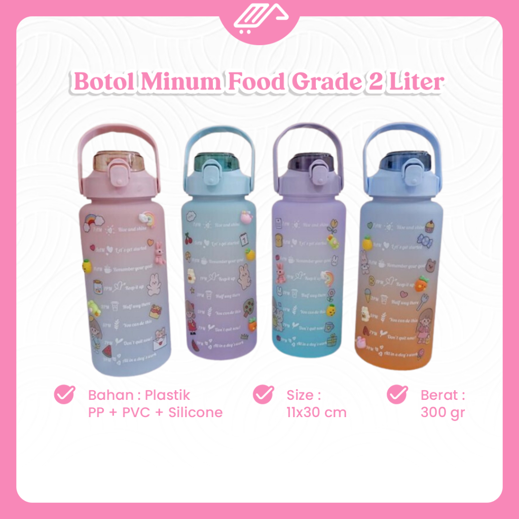 Harga Botol Minum Aesthetic Korean 2 Liter Terbaru Jan 2025 | BigGo ...
