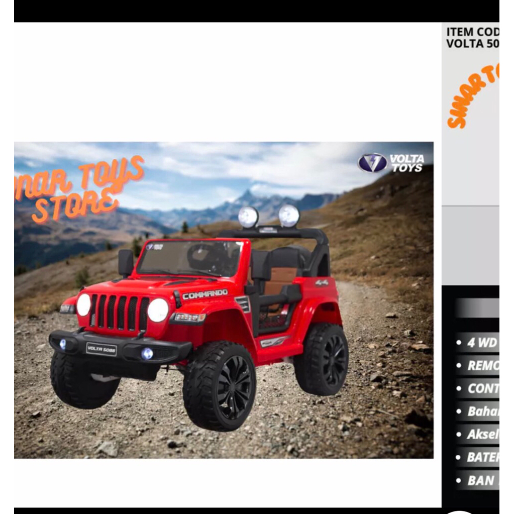 Harga Mobil Anak AKI Jeep Terbaru Nov 2025 | BigGo Indonesia