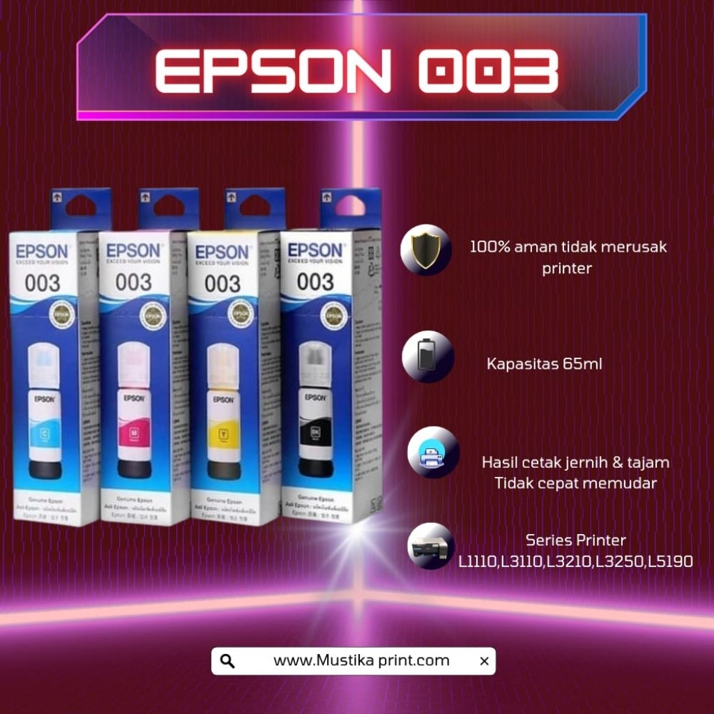 Harga tinta epson 003 1 paket Terbaru Jun 2026 | BigGo Indonesia