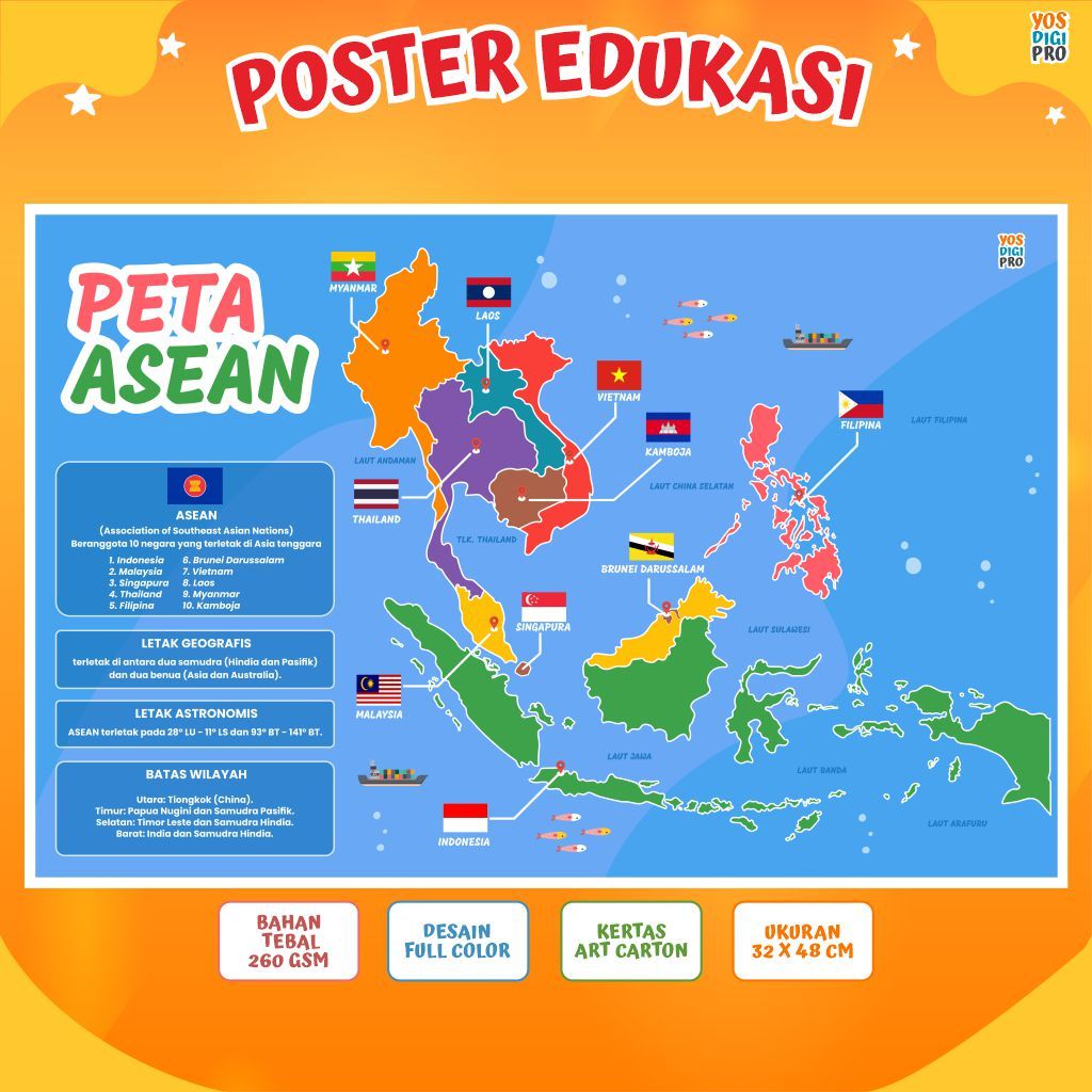 Harga peta asean poster Terbaru Sep 2025 | BigGo Indonesia