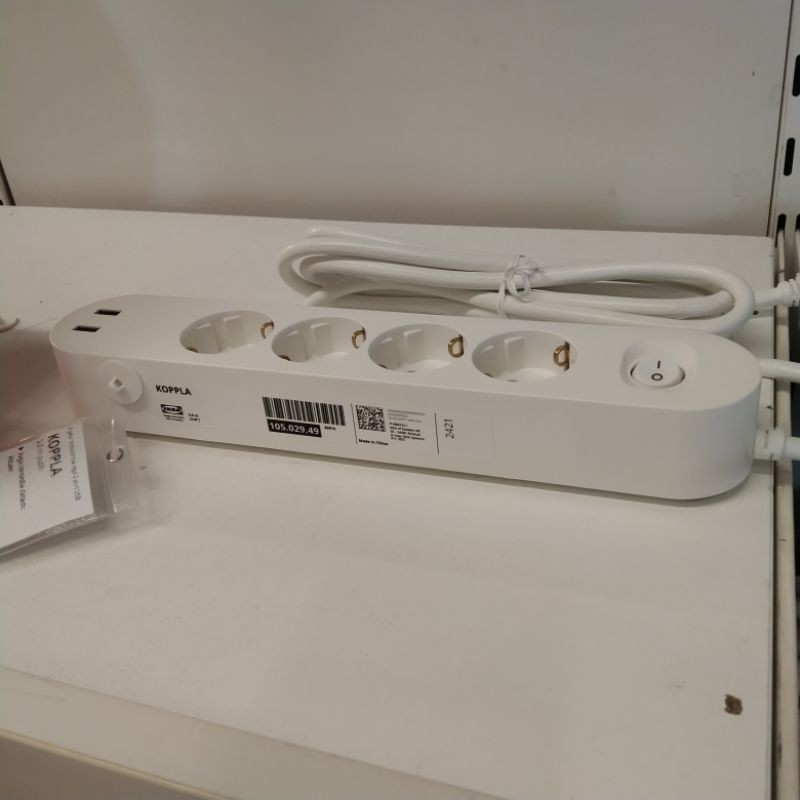 Produk Terlaris KOPPLA stopkontak 4 lubang dengan 2 port usb dengan ...
