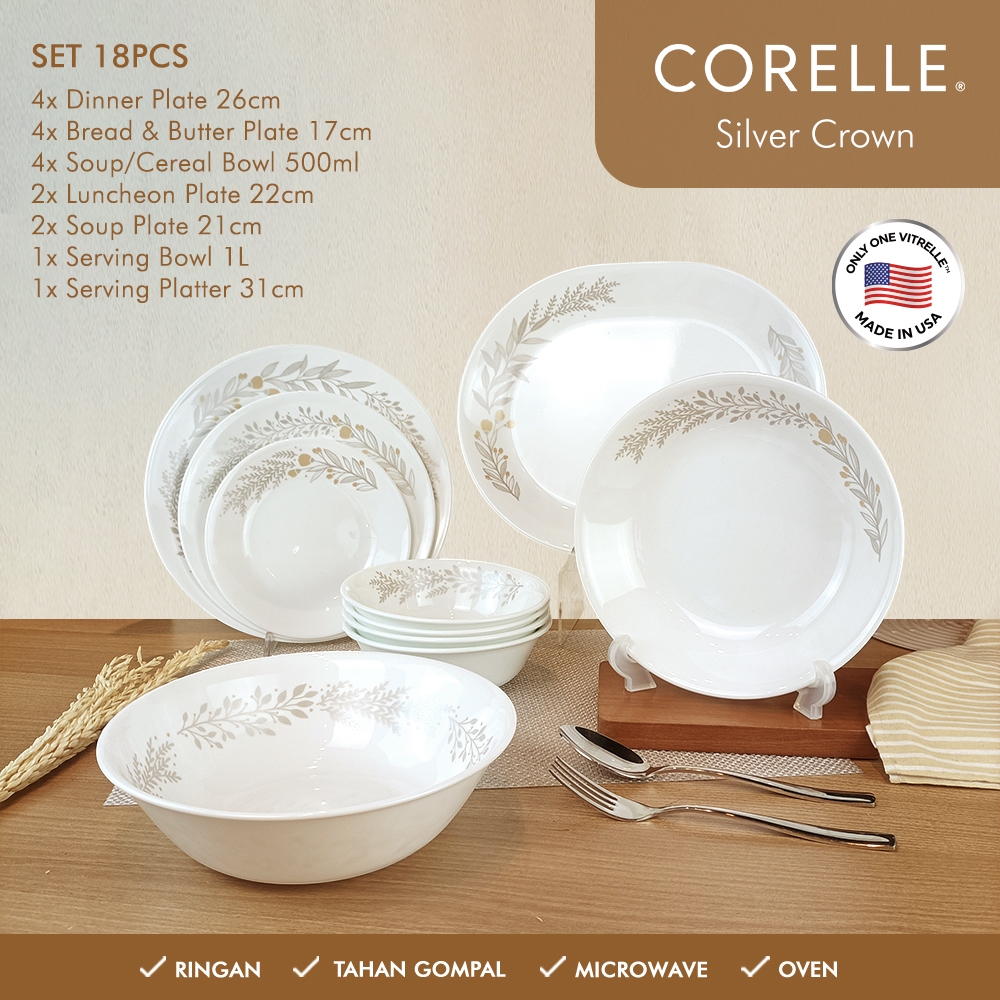 Harga Corelle Piring Silver Terbaru Feb 2025 | BigGo Indonesia