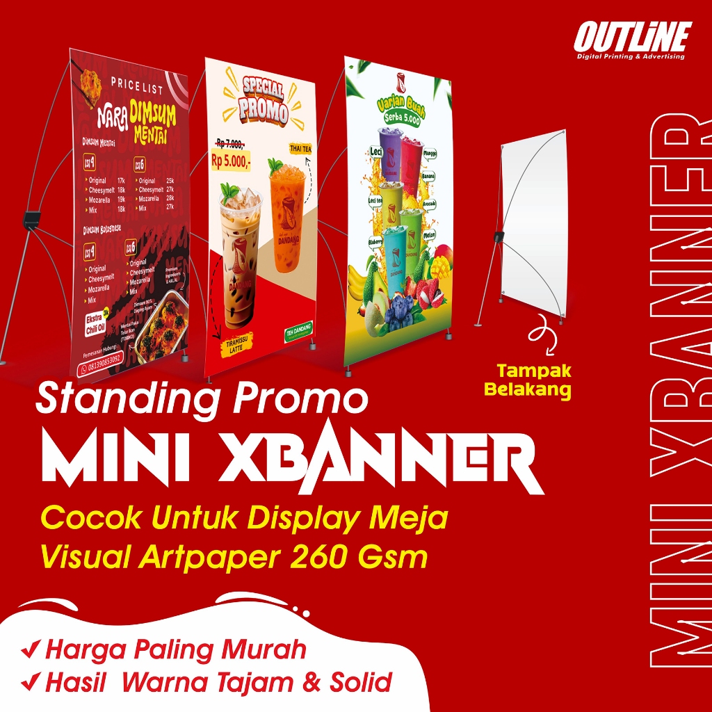 Harga Xbanner Meja Terbaru Jun 2026 | BigGo Indonesia