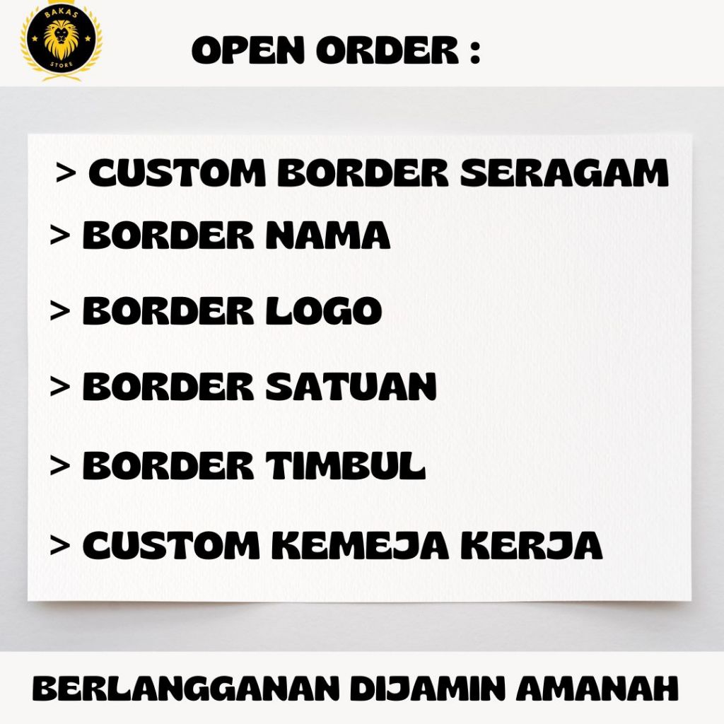 Harga border logo custom Terbaru Apr 2025 | BigGo Indonesia
