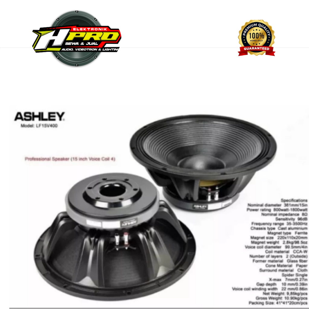 Harga speaker ashley 15v400 subwoofer Terbaru Okt 2025 | BigGo Indonesia