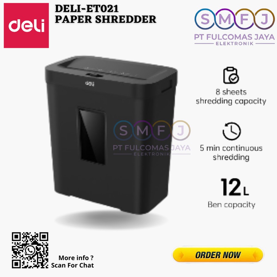 Jual DELI ET021 ET 021 Mesin Penghancur Kertas Paper Shredde