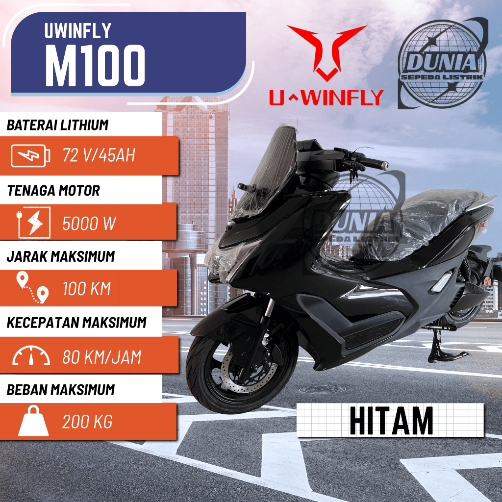 Harga m100 motor listrik uwinfly Terbaru Apr 2026 | BigGo Indonesia