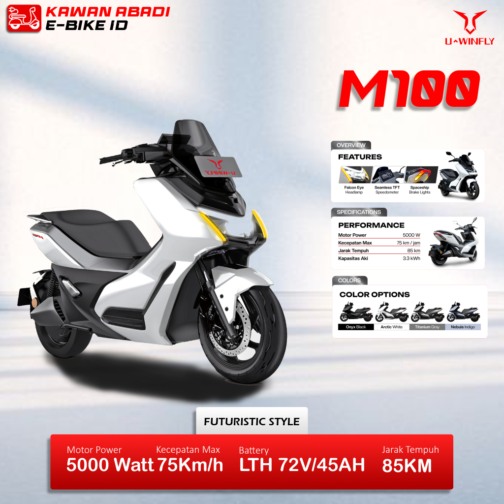 Harga m100 motor listrik uwinfly Terbaru Apr 2026 | BigGo Indonesia
