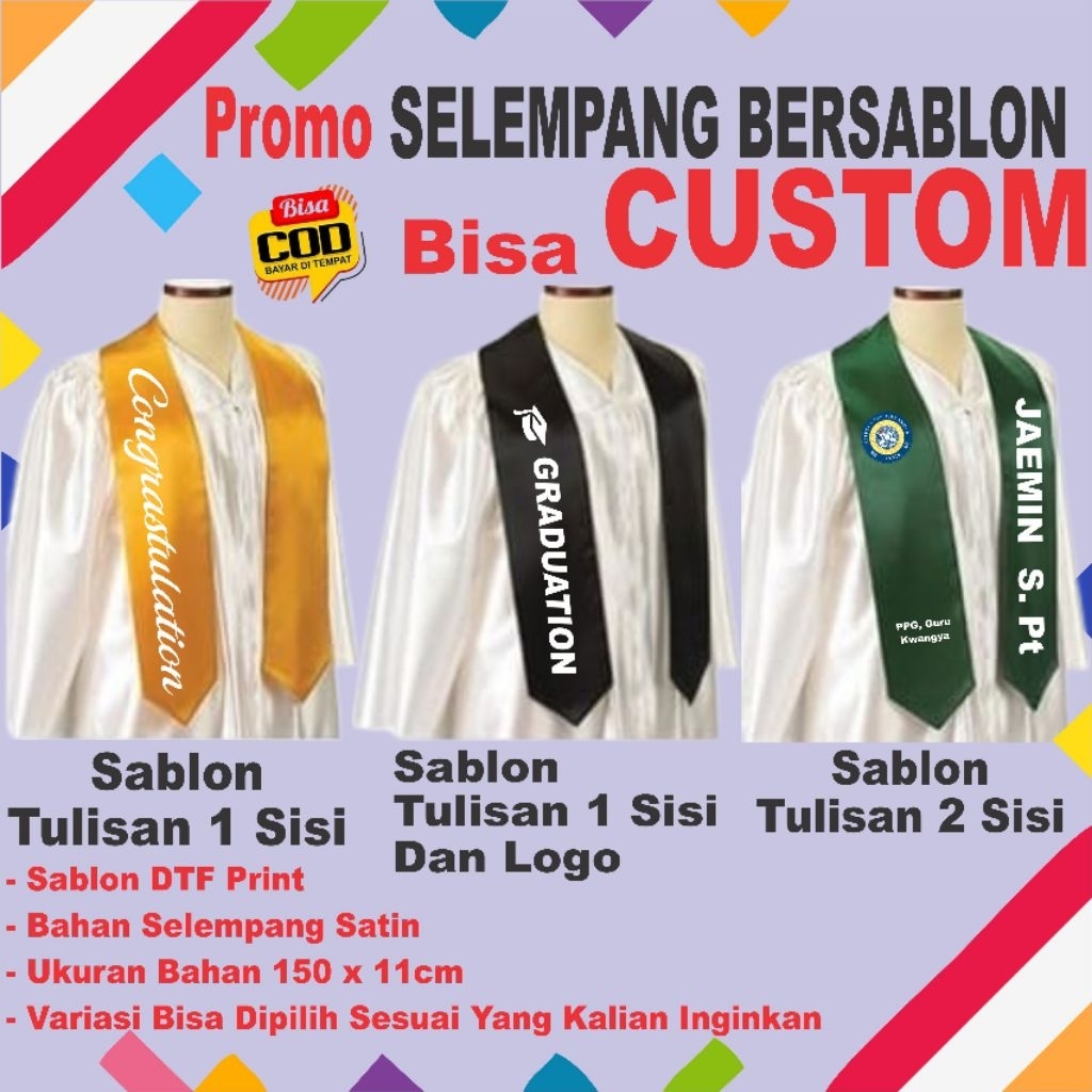 Harga Selempang Custom Sablon Terbaru Jun 2026 | BigGo Indonesia
