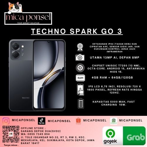 Harga techno spark go 3 Terbaru Mei 2026 | BigGo Indonesia