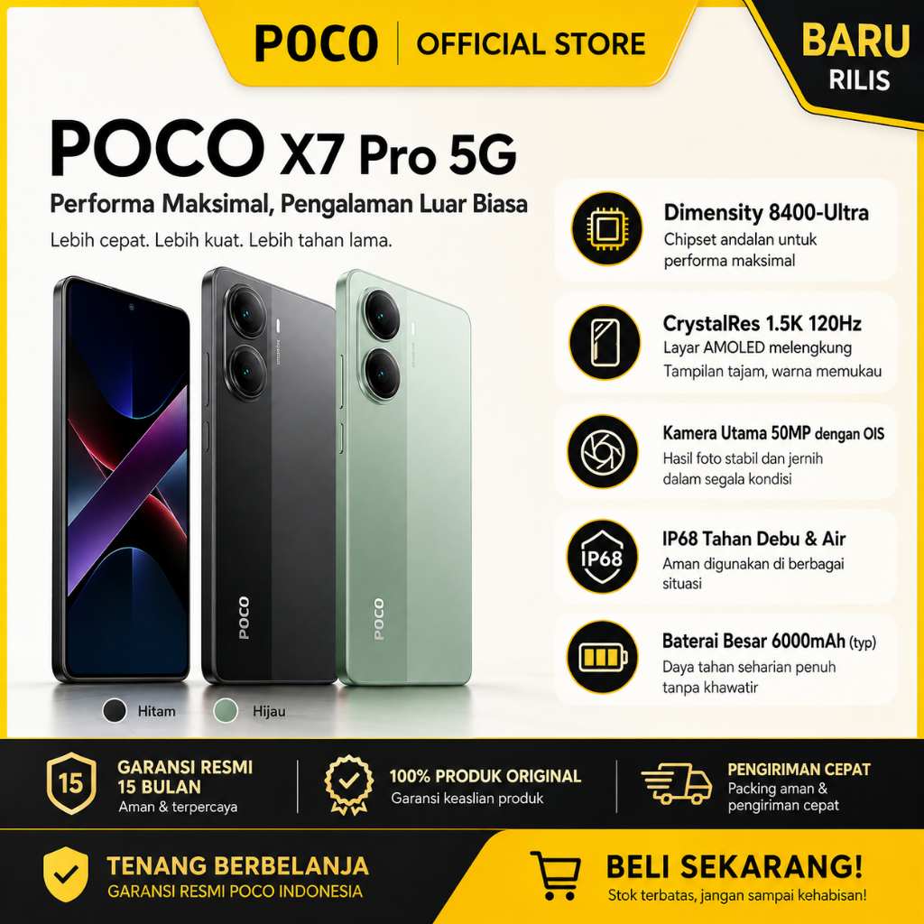Harga harga poco x7 5g Terbaru Jun 2026 | BigGo Indonesia