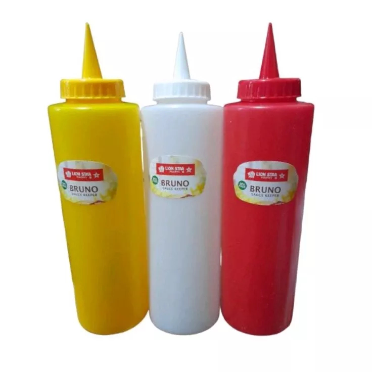 Jual Tempat saos sambal / botol saos teken / lion star bruno sauce ...