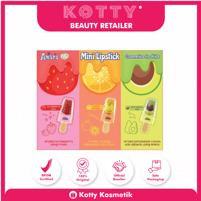 Jual Amara mini lipstick (cosmetic for kids) | Shopee Indonesia