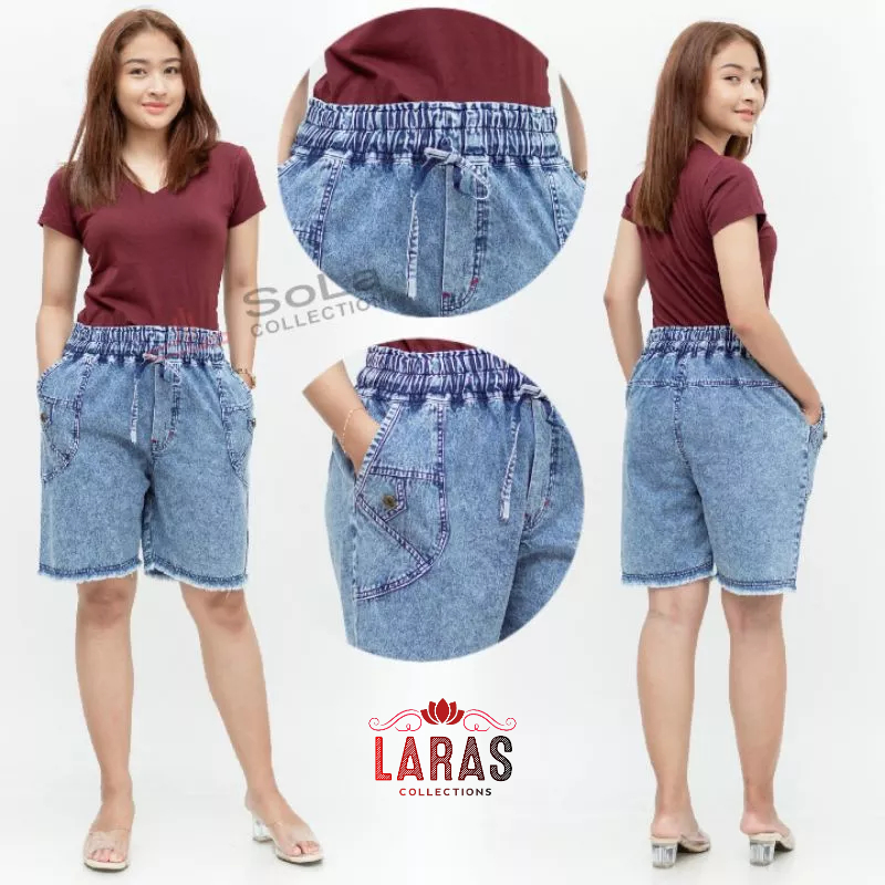 Jual Laras - Hotpants Pendek Wanita Dewasa ABG Variasi Rawis | Shopee Indonesia