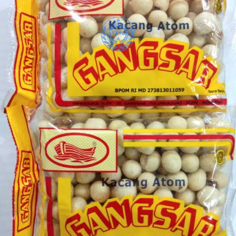 Jual IV Kacang Atom Gangsar 140gram / Kacang Gangsar / kacang sanghai ...