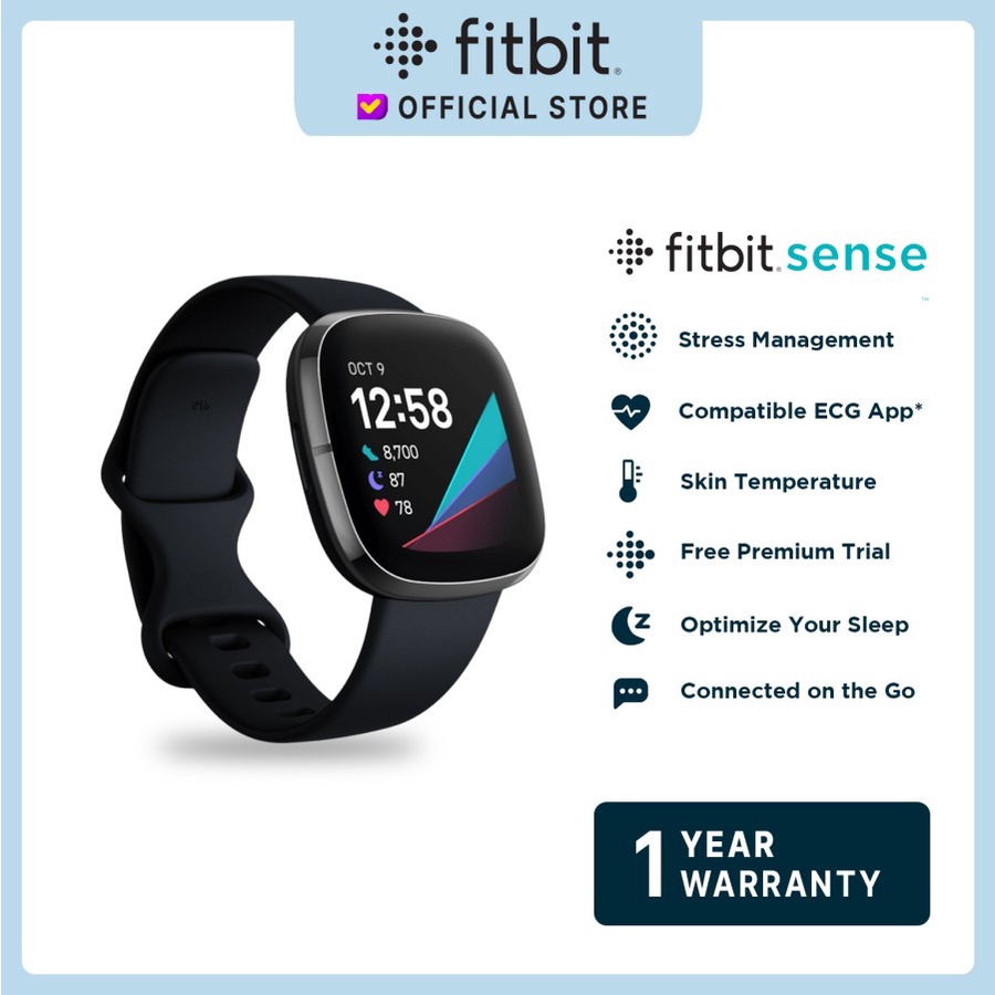 Jual Fitbit Sense Advanced Smartwatch FITBIT Sense [FB512BKBK-FRCJK ...