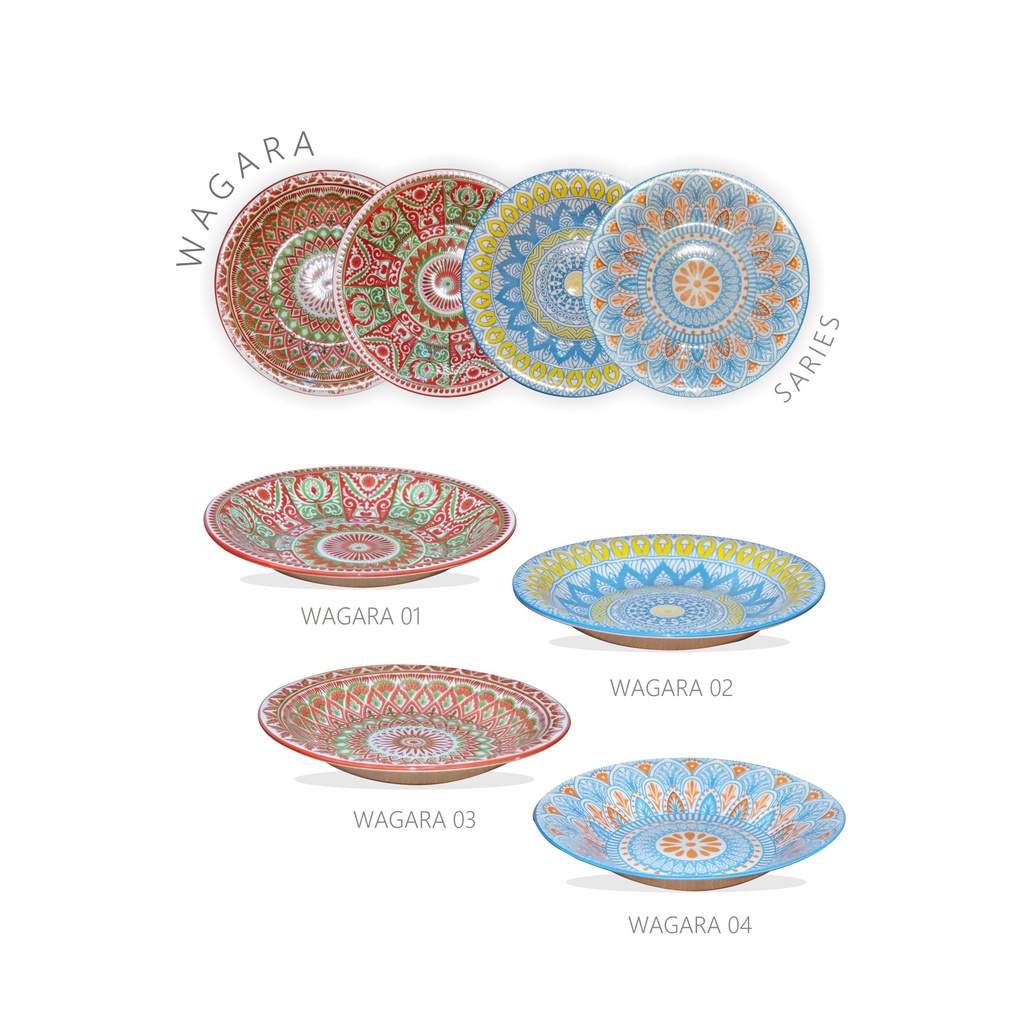 Jual Piring 9 Inch Soup Wagara Taniti Uk 23.5 cm | Shopee Indonesia