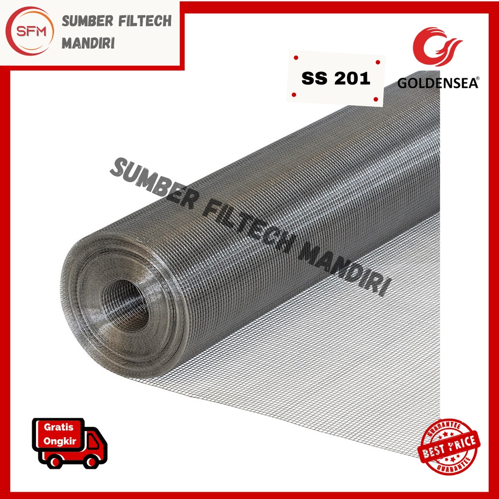 Jual Kasa Nyamuk Stainless Steel (201) Goldensea Wire Mesh 18 x 0.3mm x ...