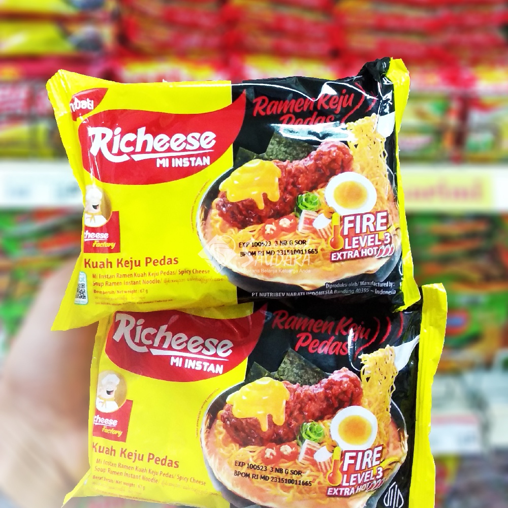 Jual Richeese Mie Instant Keju Ramen Level 3 - Mie Nabati Ramen LV3 ...