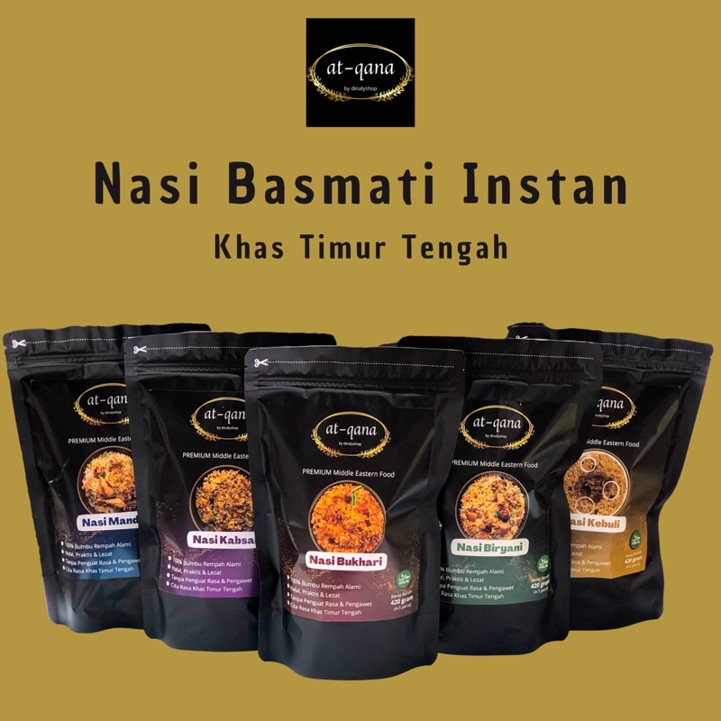 Jual AT QANA NASI BASMATI INSTAN | NASI KEBULI | NASI BRIYANI | NASI ...