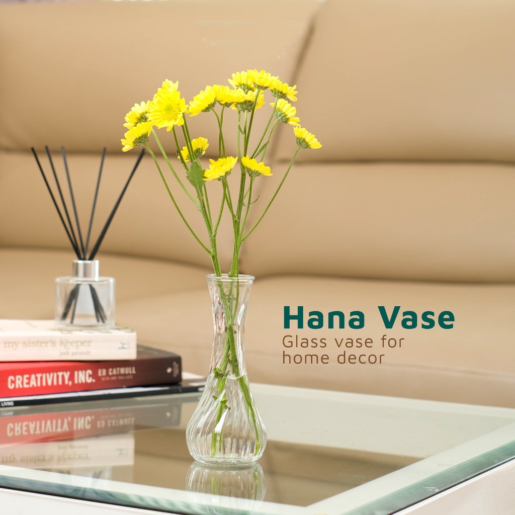 Jual Vas Bunga Kaca Meja Hiasan Rumah Vase Tempat Bunga Meja Pot Kaca ...