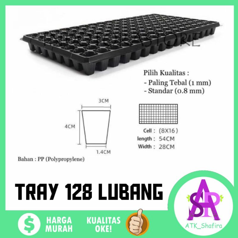 Jual TRAY SEMAI 128 LUBANG TANAM / POT TRAY SEMAI / NETPOT | Shopee ...
