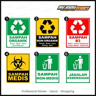 Jual Sticker pengelompokan sampah | Shopee Indonesia
