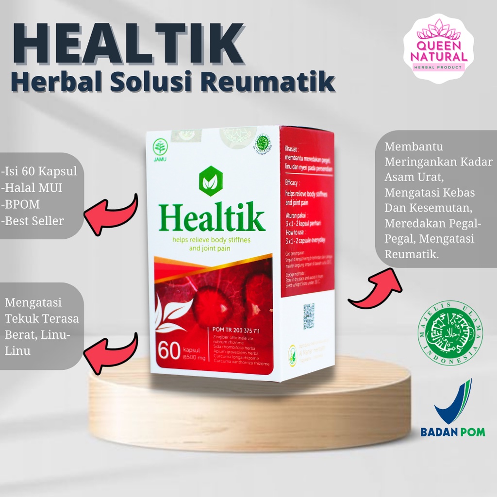 Jual HEALTIK HERBAL ALAMI SOLUSI REUMATIK ORIGINAL | Shopee Indonesia