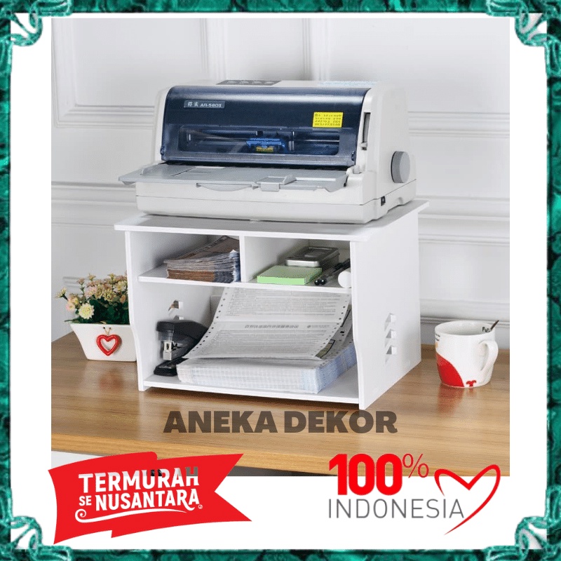 Jual Rak Rack Stand Meja Kerja Penyimpanan Rak Printer Kertas Minimalis ...