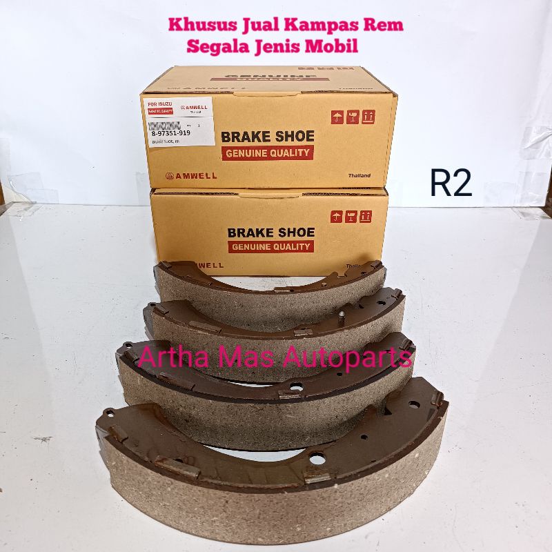 Jual KAMPAS REM BELAKANG ISUZU DMAX D-MAX BRAKE SHOE DMAX | Shopee Indonesia