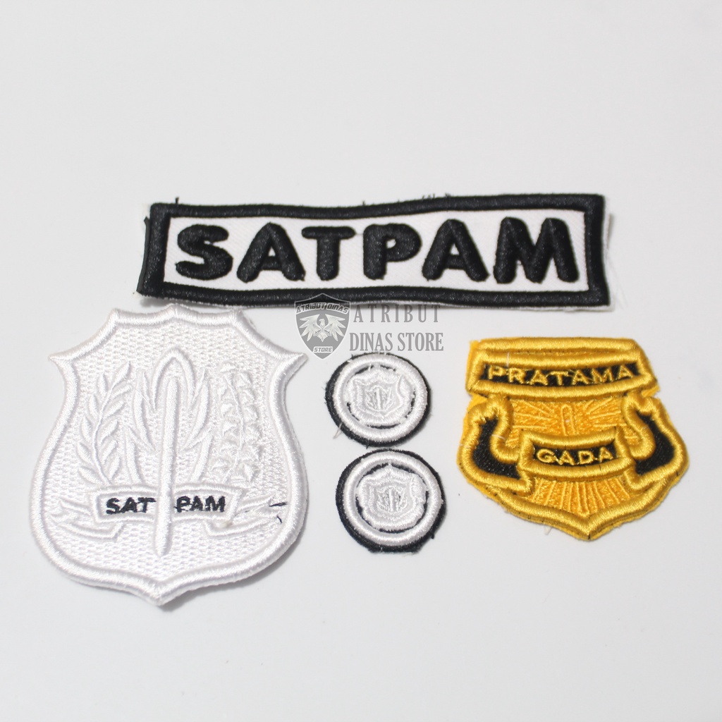 Jual Atribut Bordir timbul Kewenangan Satpam Gada pratama Monogram ...