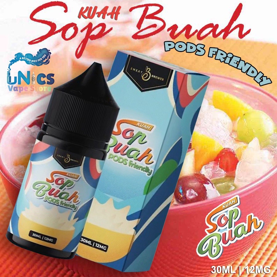 Jual LIQUID KUAH SOP BUAH PODS FRIENDLY 30ML 12MG BY EMKAY | Shopee ...