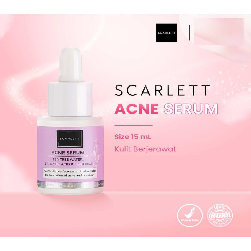 Jual Scarlett Whitening Acne Serum | serum acne scarlett original ...