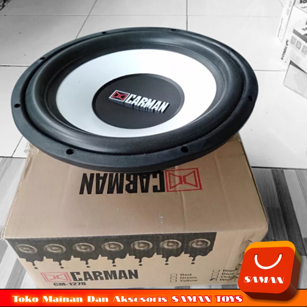 Jual SPEAKER SUBWOOFER 12 INCH, speaker subwoofer double coil, SUB CARMAN CM-1278. // SAMAN TOYS ...