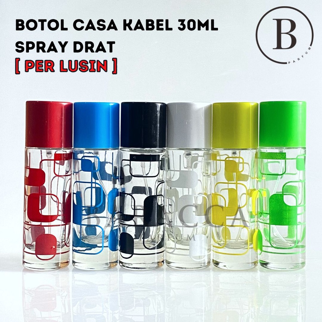 Jual Botol Parfum Casa 30ML Drat Motif Kabel - Botol Parfum Kosong Casa ...