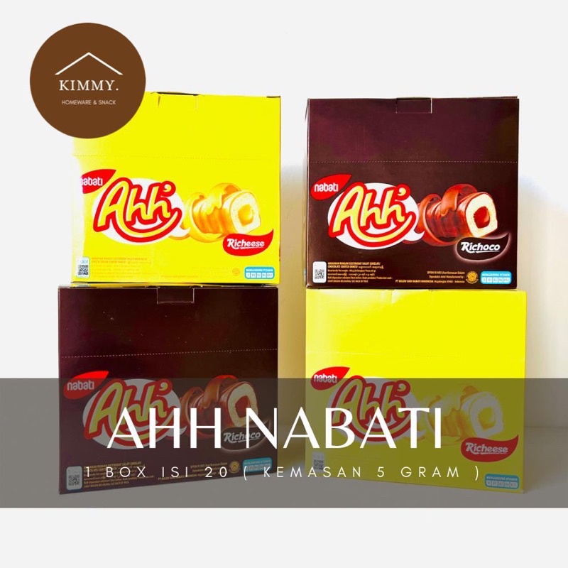 Jual AHH NABATI KEJU 5 GRAM 1 BOX ISI 20 / AHH RICHEESE NABATI KEJU ...