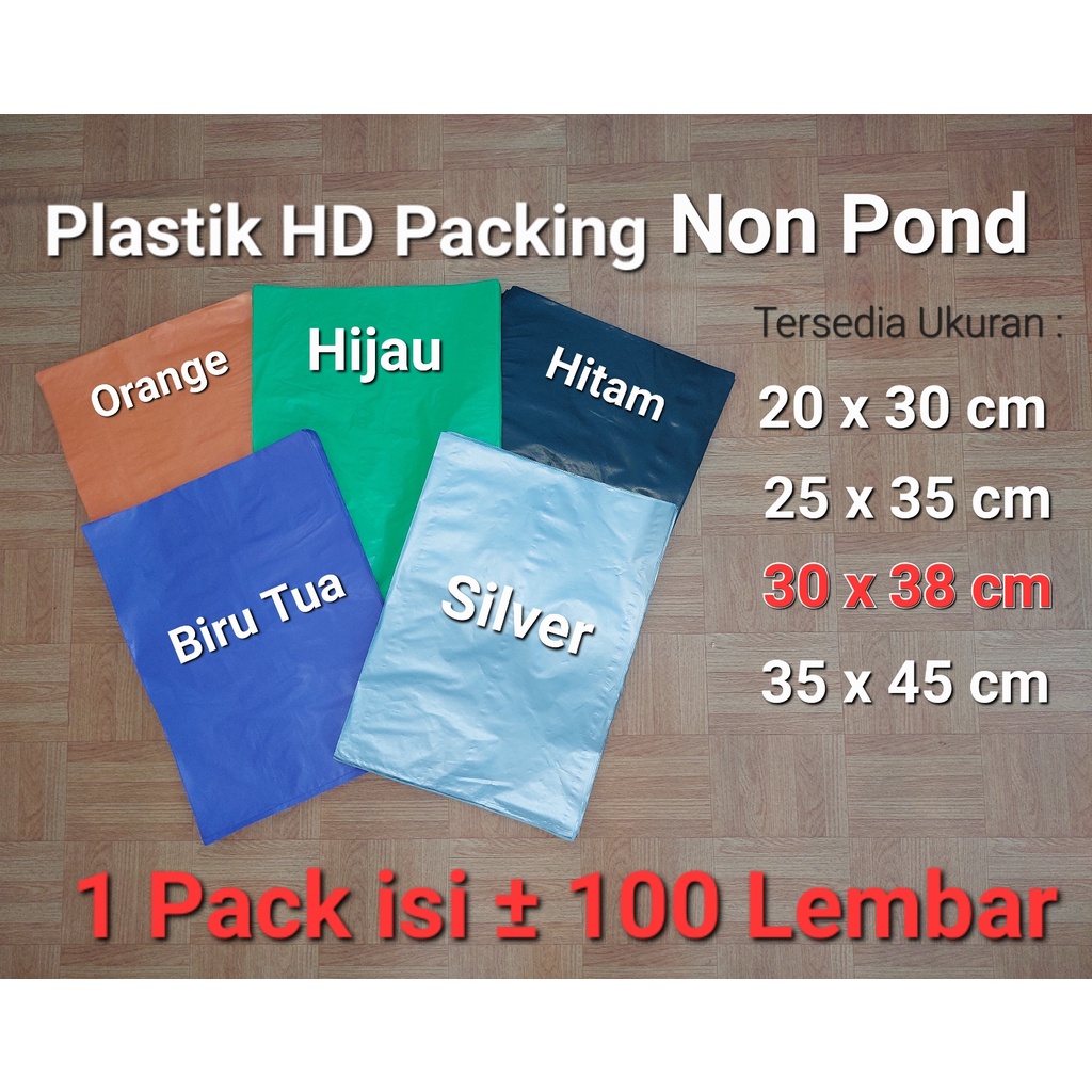 Jual Plastik HD Tanpa Plong 30x38 cm | Plastik HD Non Pond 30x38 cm ...