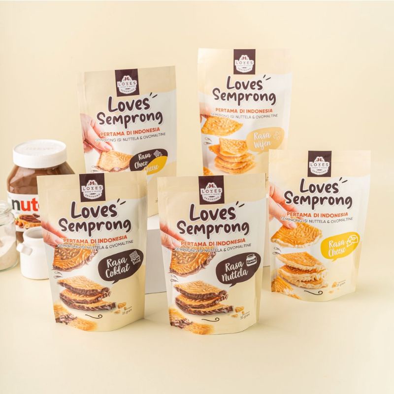 Jual Semprong Kemasan POUCH by Loves Semprong - 5 Varian Rasa | Shopee ...