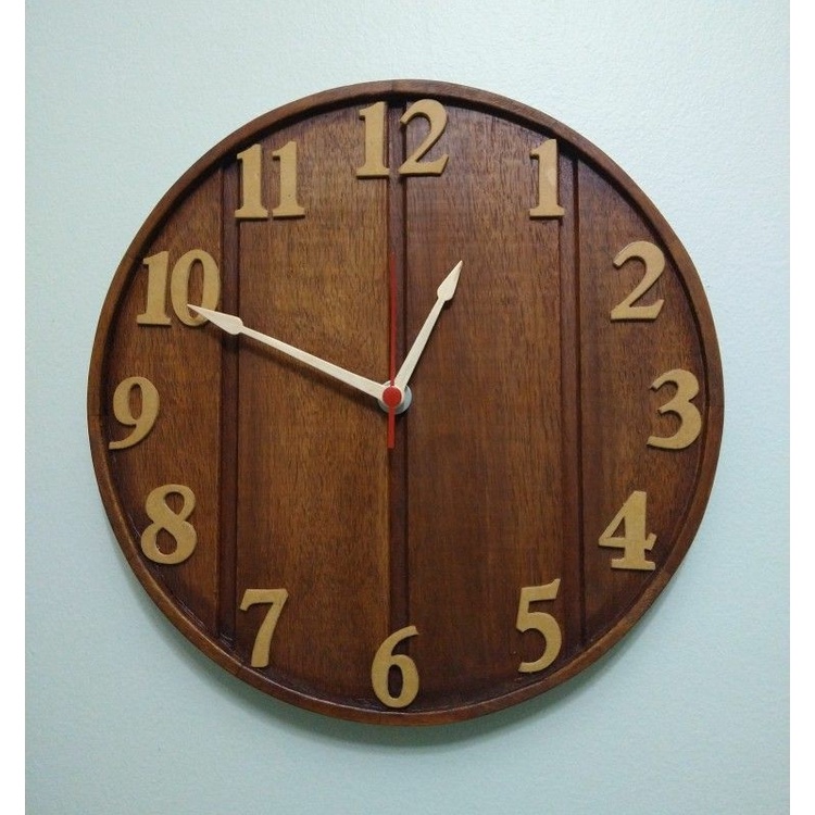 Jual Jam Dinding Kayu Minimalis Klasik Modern | Shopee Indonesia