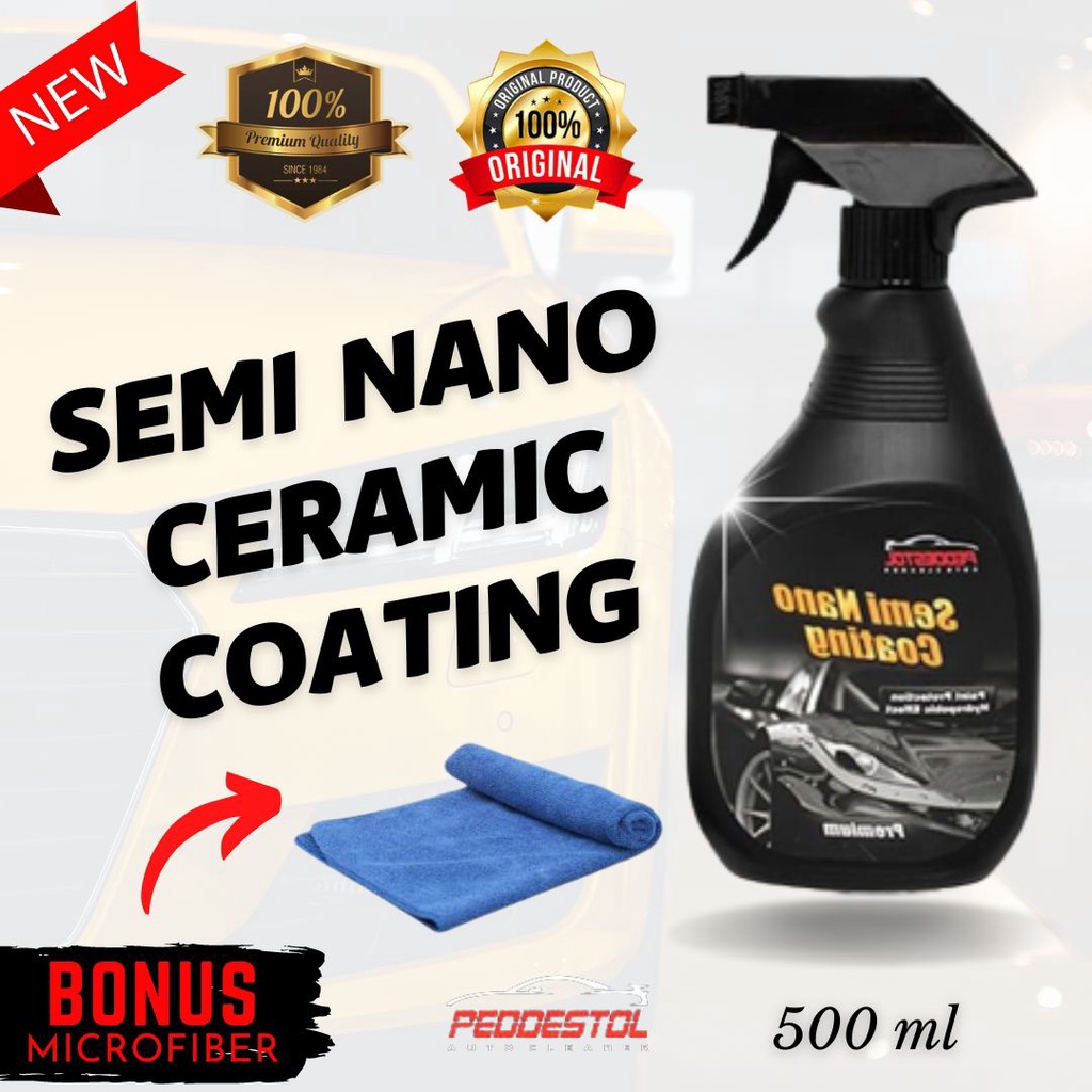Jual Pengkilap body mobil semi nano ceramic coating pelindung cat efek daun talas 500ml by ...