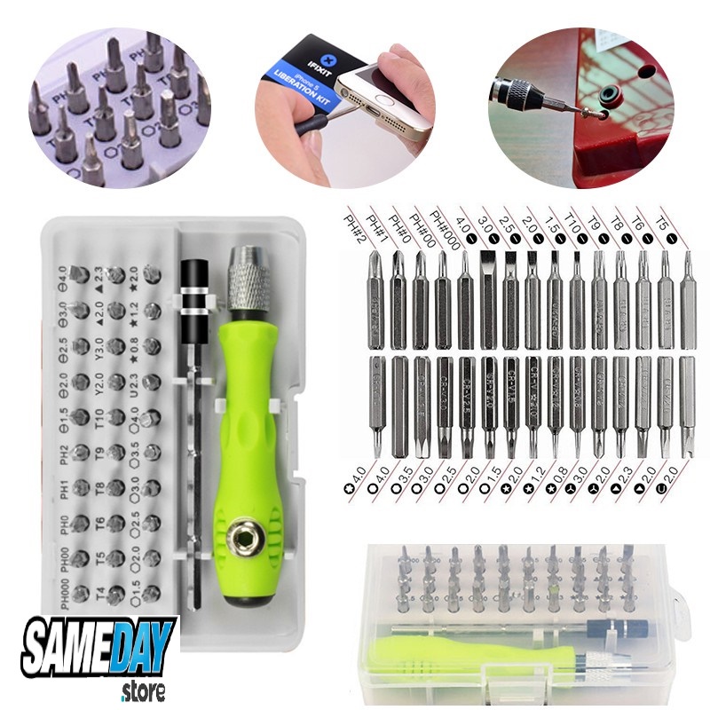 Jual Obeng Reparasi 30in1 HP Bintang Torx Magnetic Screwdriver Repair kit | Shopee Indonesia