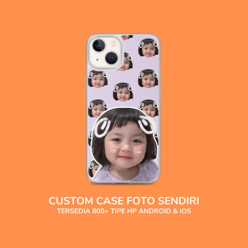 Jual Custom Case Desain Face Grid Foto Sendiri Cute Dan Lucu Untuk All ...
