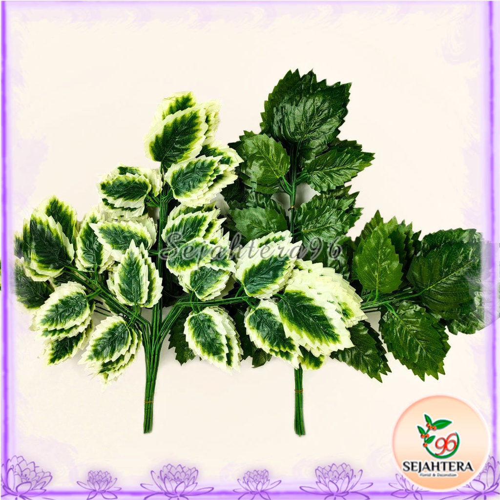 Jual Daun Gerigi Cabang 3 Artificial Lusinan - Dekorasi/MANGGA HIJAU ...
