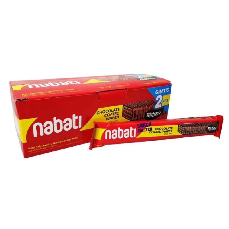 Jual Nabati Chocolate Coated Wafer 12 x 18gr | Shopee Indonesia