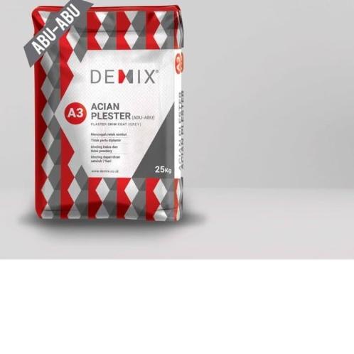 Jual DEMIX A3 ACIAN PLESTER ABU - 25 KG ACIAN ABU-ABU | Shopee Indonesia