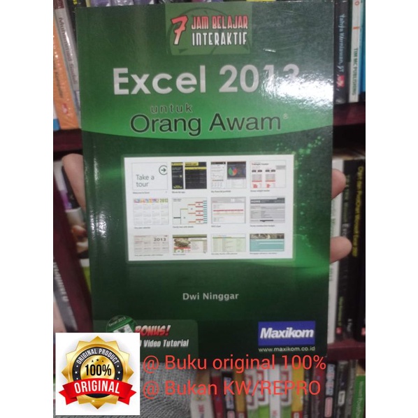 Jual buku excel 2013+cd. 100% original | Shopee Indonesia