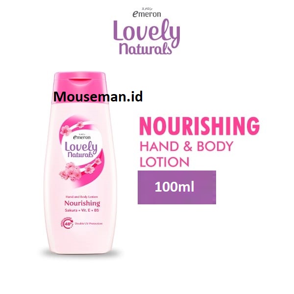 Jual Emeron Lovely Naturals Hand and Body Lotion NOURISHING Sakura ...